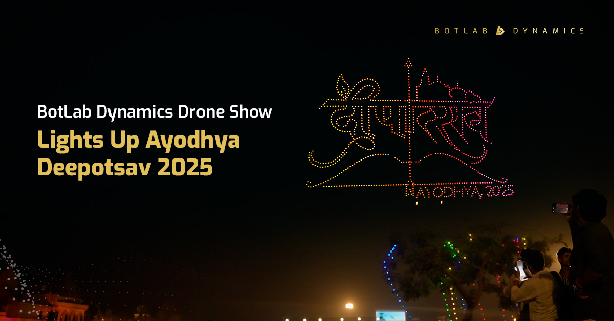 Ayodhya Drone Show 2025: BotLab Dynamics Lights Up Deepotsav with 1100 ...